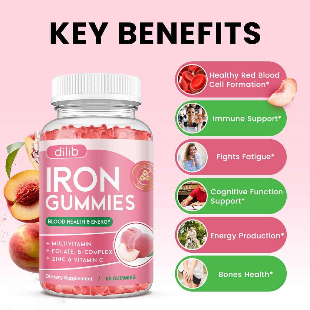 120 count iron gummies for women