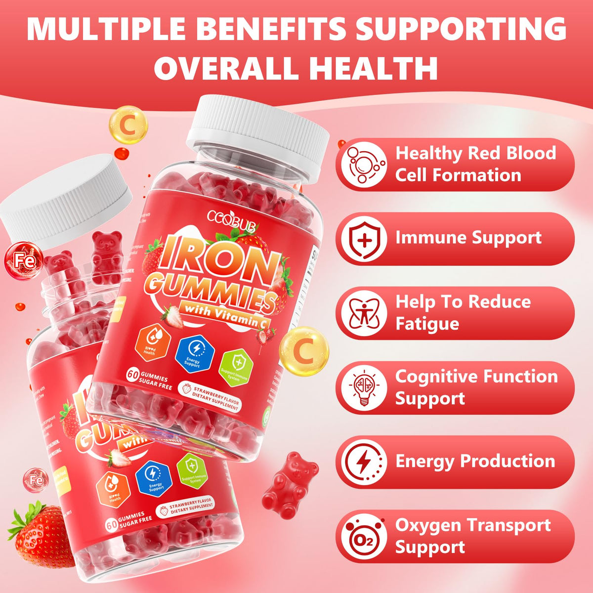 120 count iron gummy vitamins