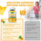 120 count iron supplement gummies