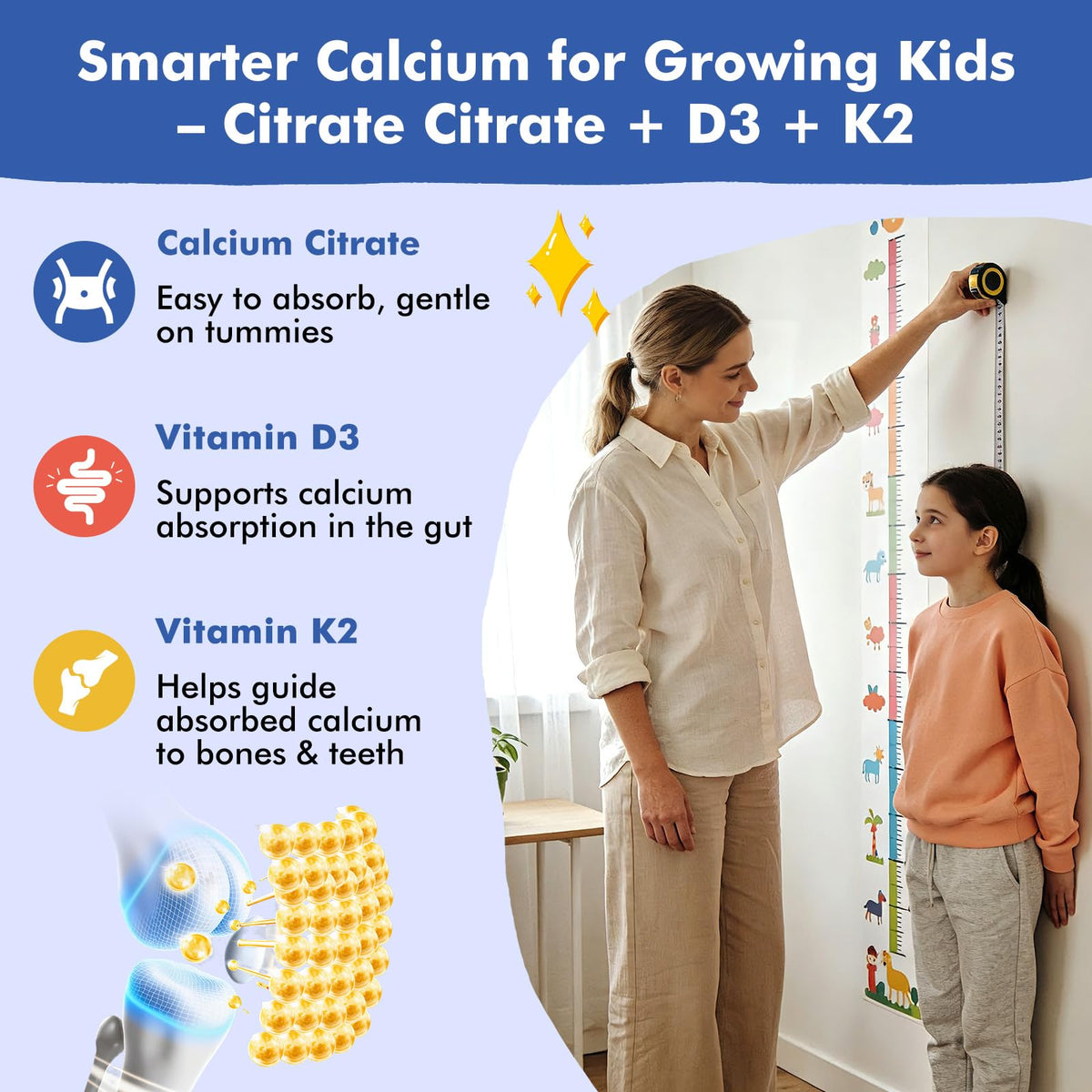 120 count kids calcium gummies for daily intake