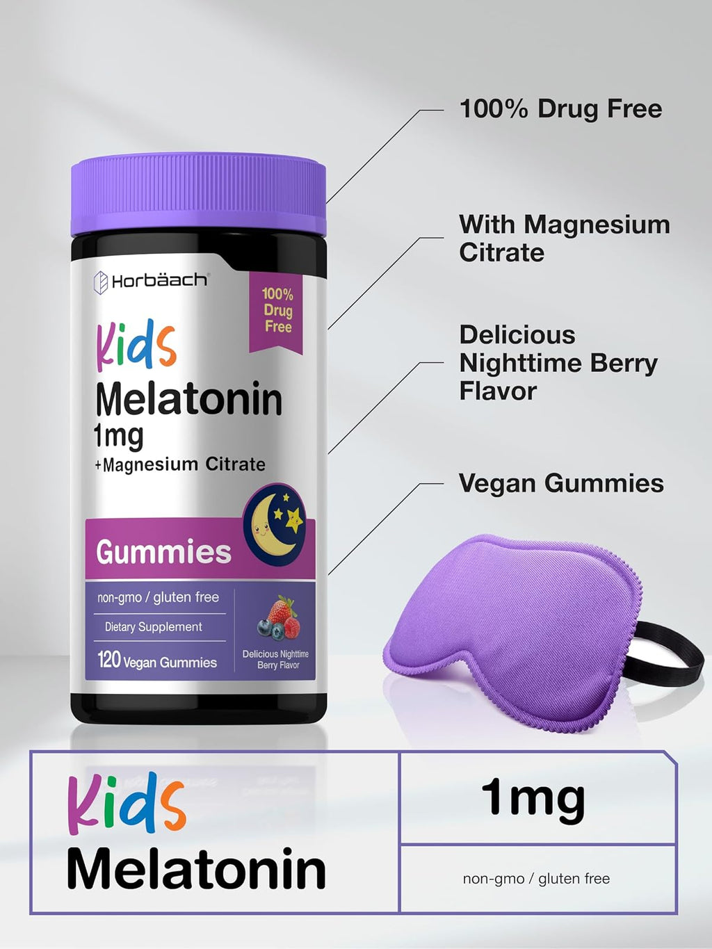 120 count kids melatonin gummies