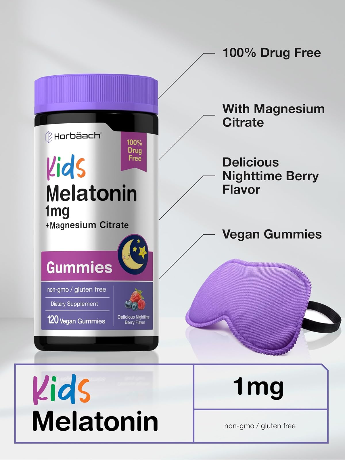 120 count kids melatonin gummies