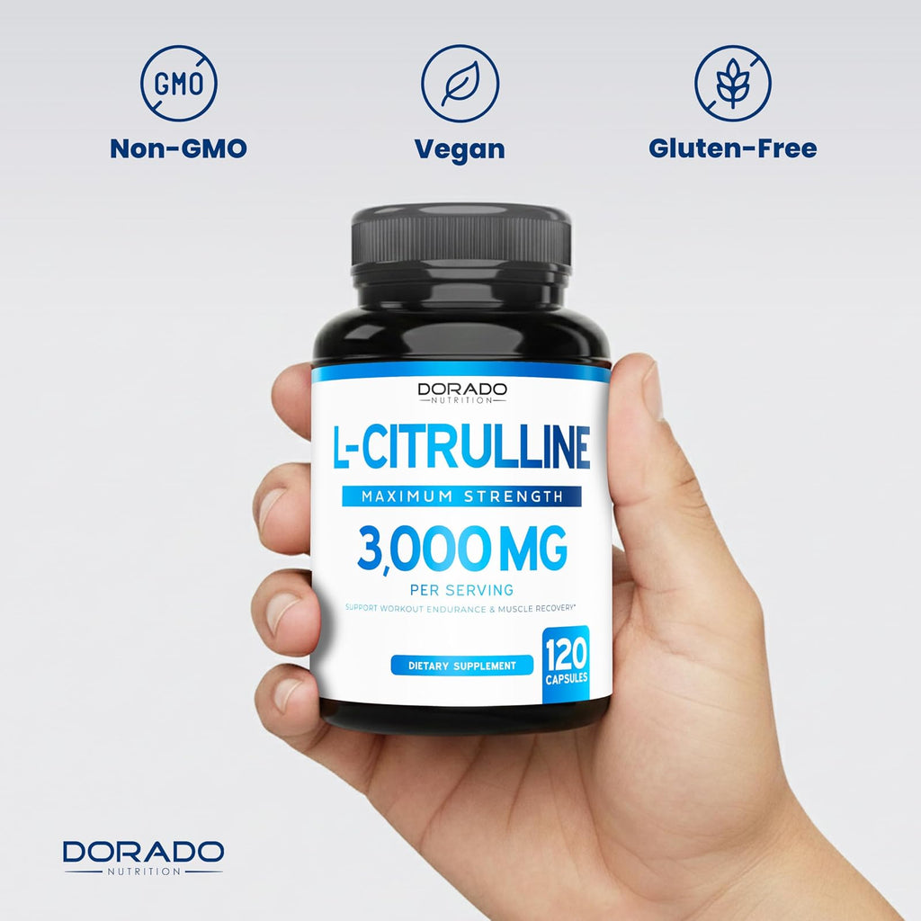 120 count L Citrulline for long-lasting supply