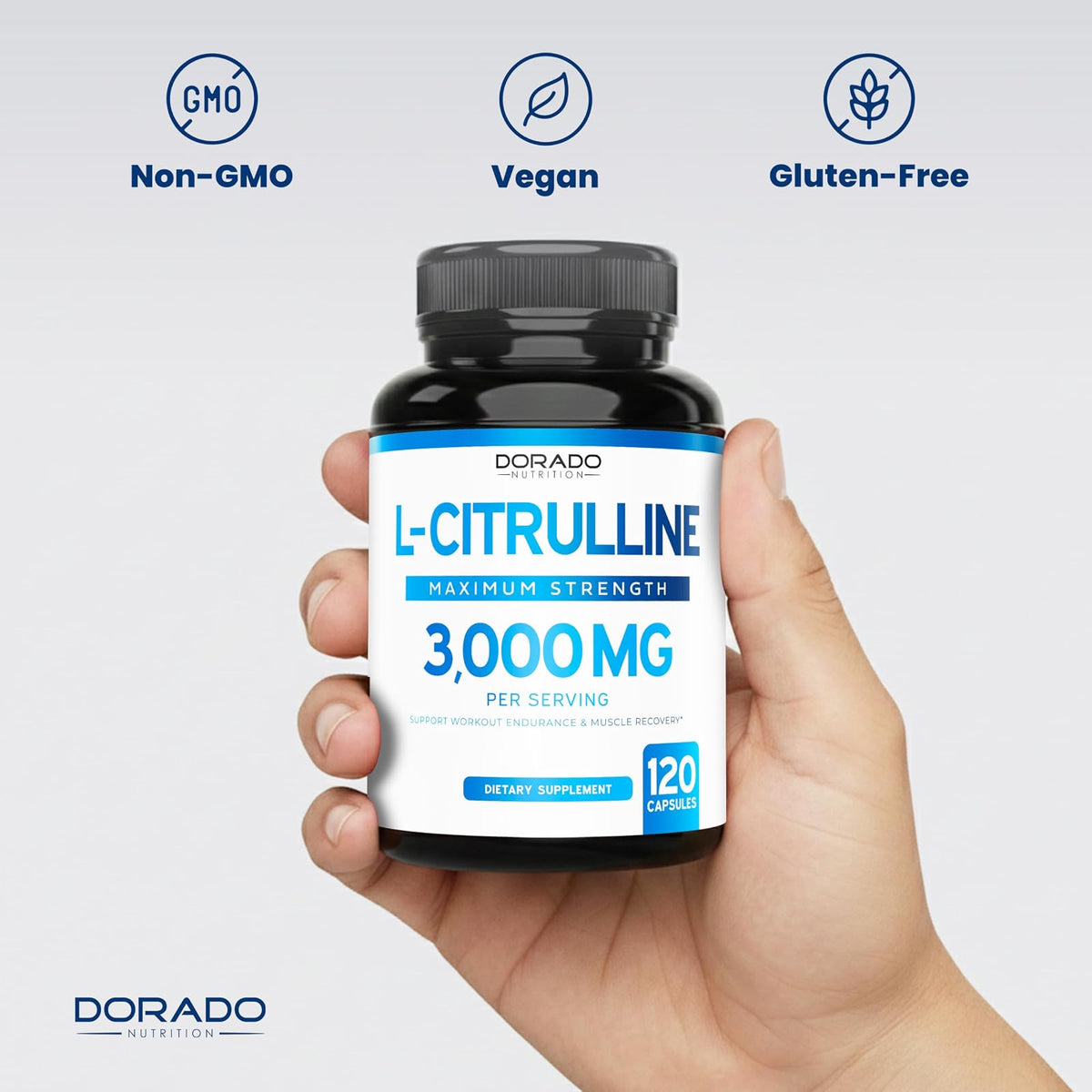 120 count L Citrulline for long-lasting supply