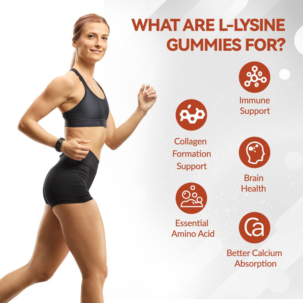 120 count l-lysine gummies bottle