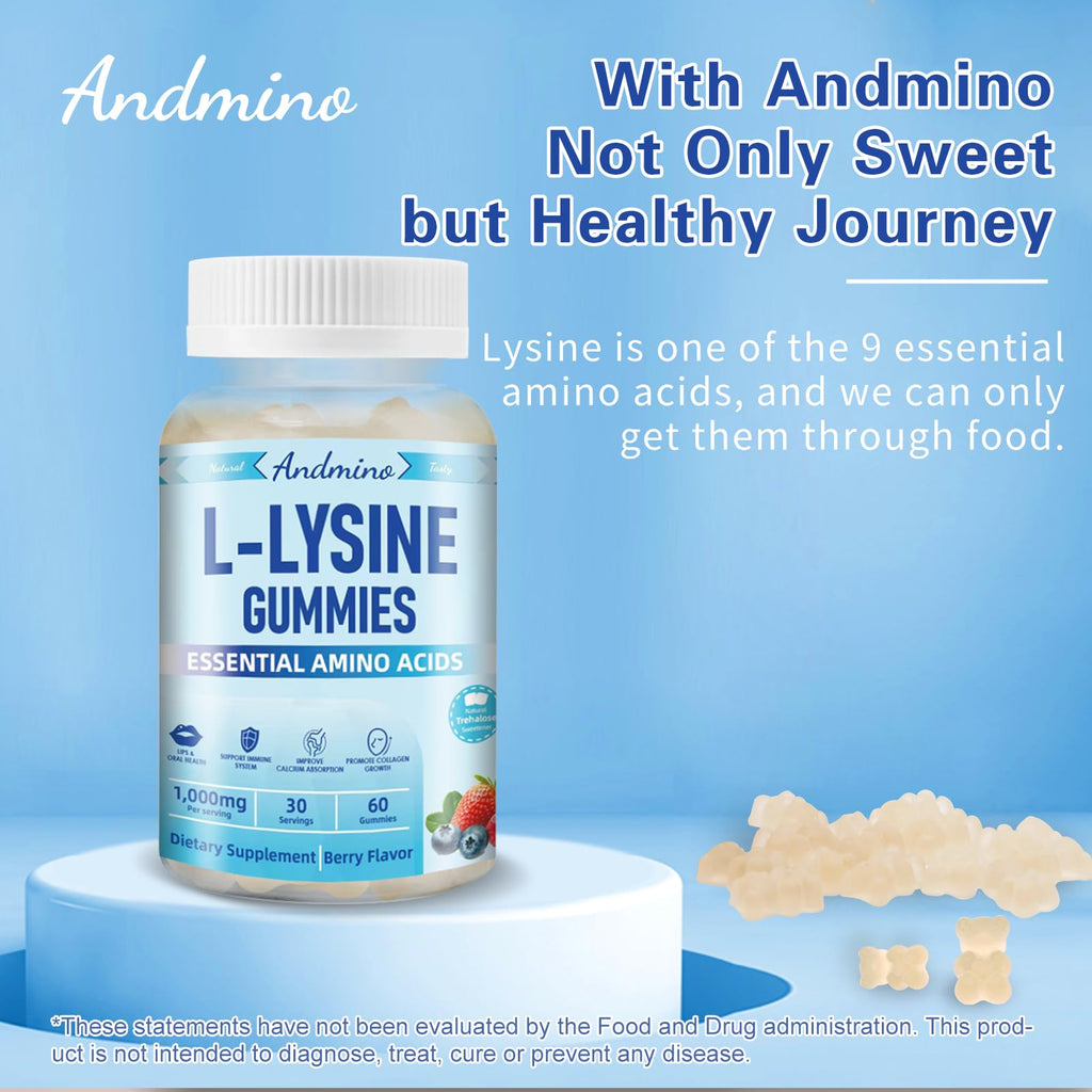 120 count l-lysine gummies for convenience