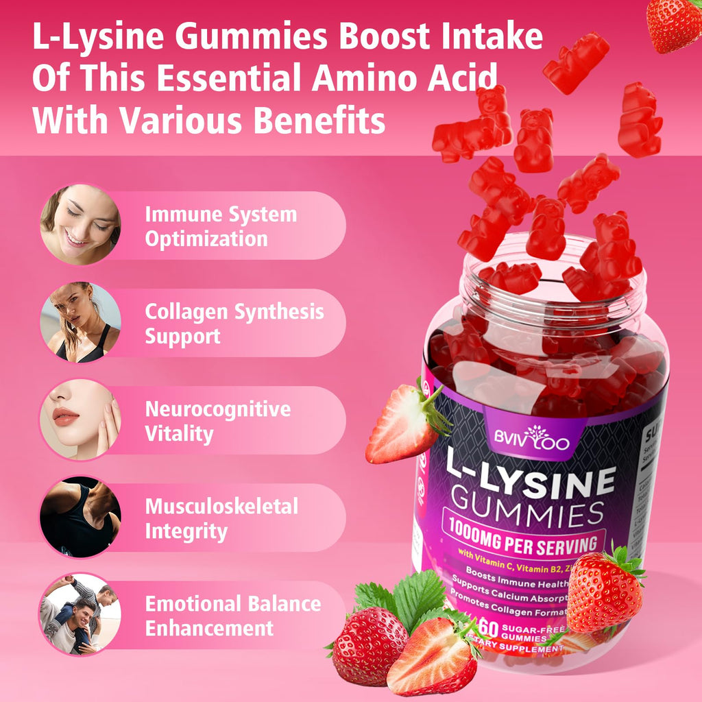 120 count l-lysine gummy vitamins