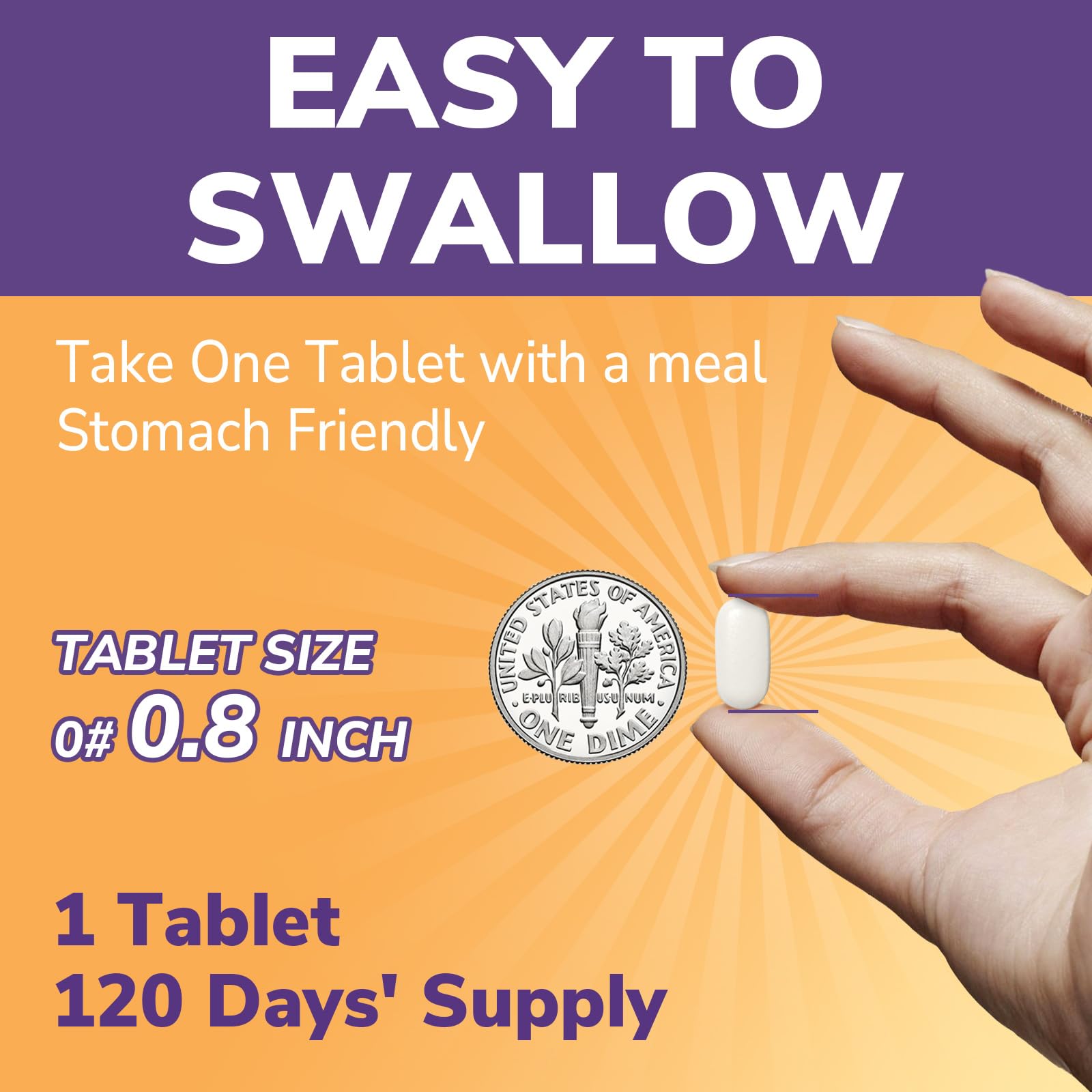 120 count l-lysine tablets