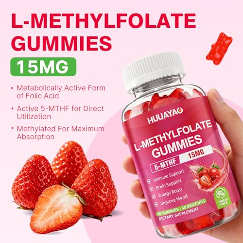 120 count L-Methylfolate vitamin gummies