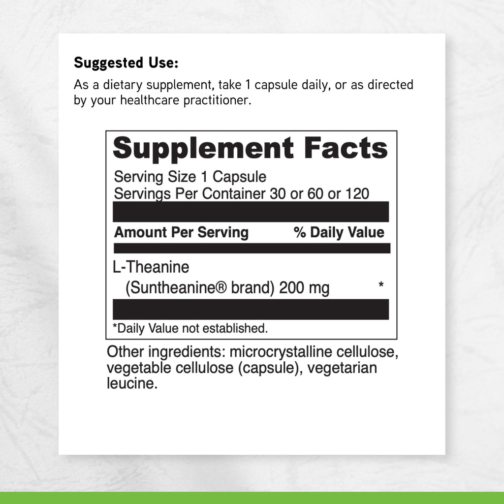 120 count L-Theanine for daily use