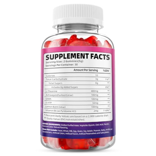 120 count L-Theanine gummy supplements