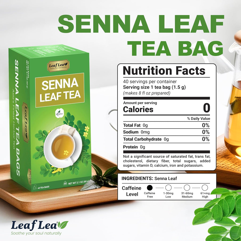 120 count LeafLea Senna tea bags