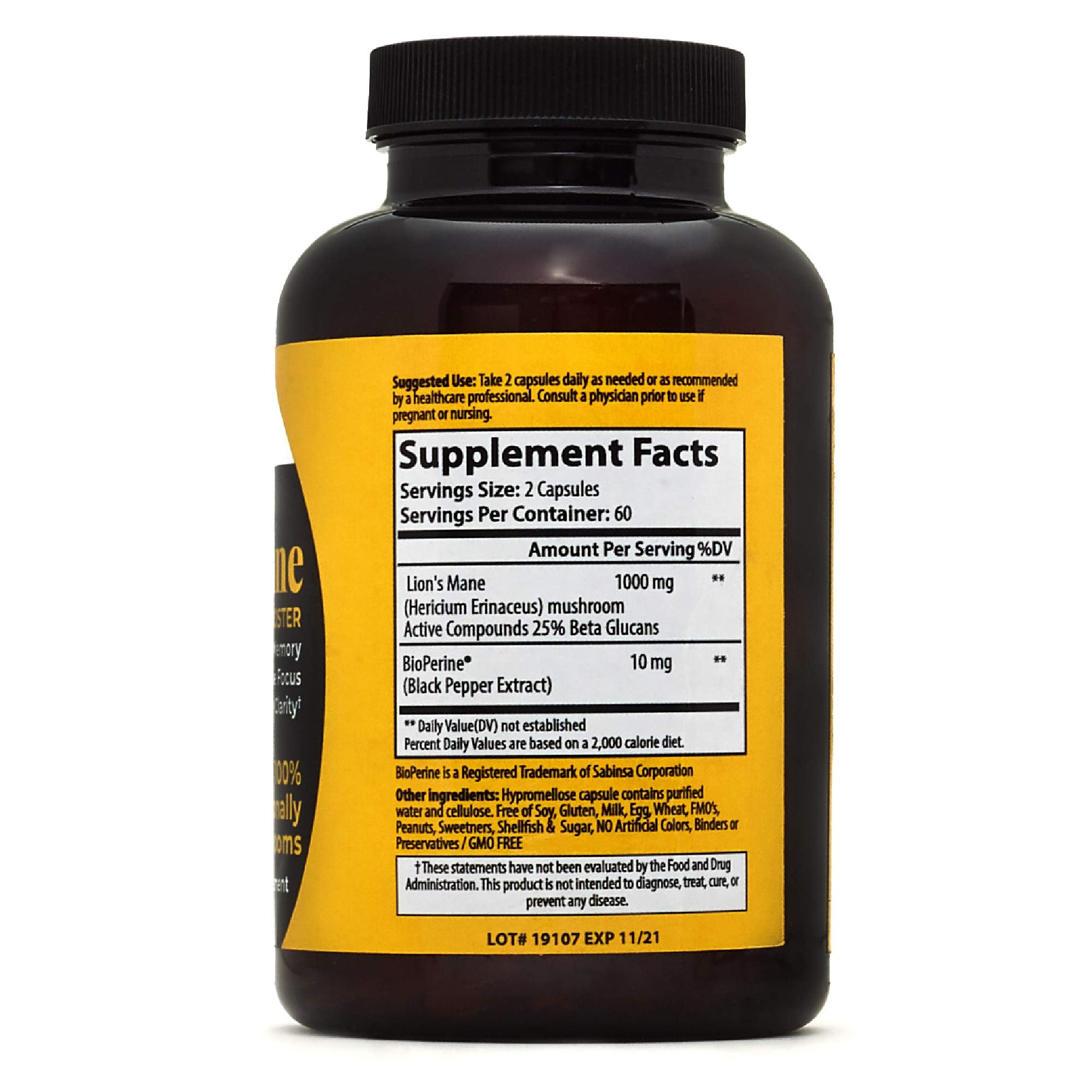 120 count lion's mane capsules