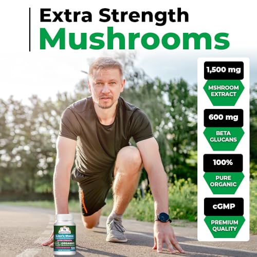 120 count lion's mane mushroom supplement