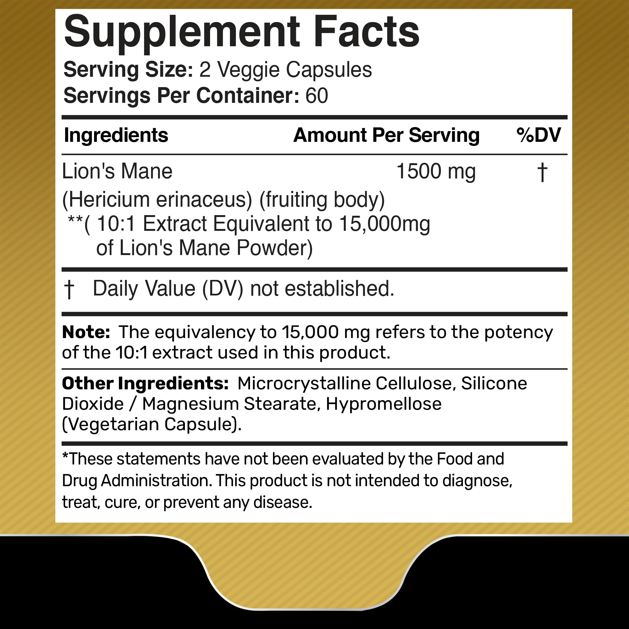 120 count lions mane capsules