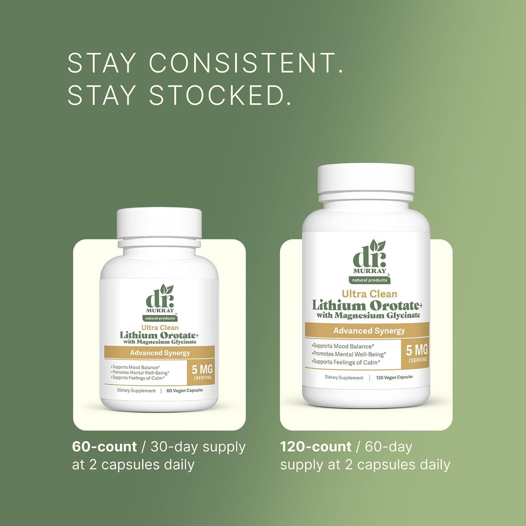 120 count Lithium Orotate capsules