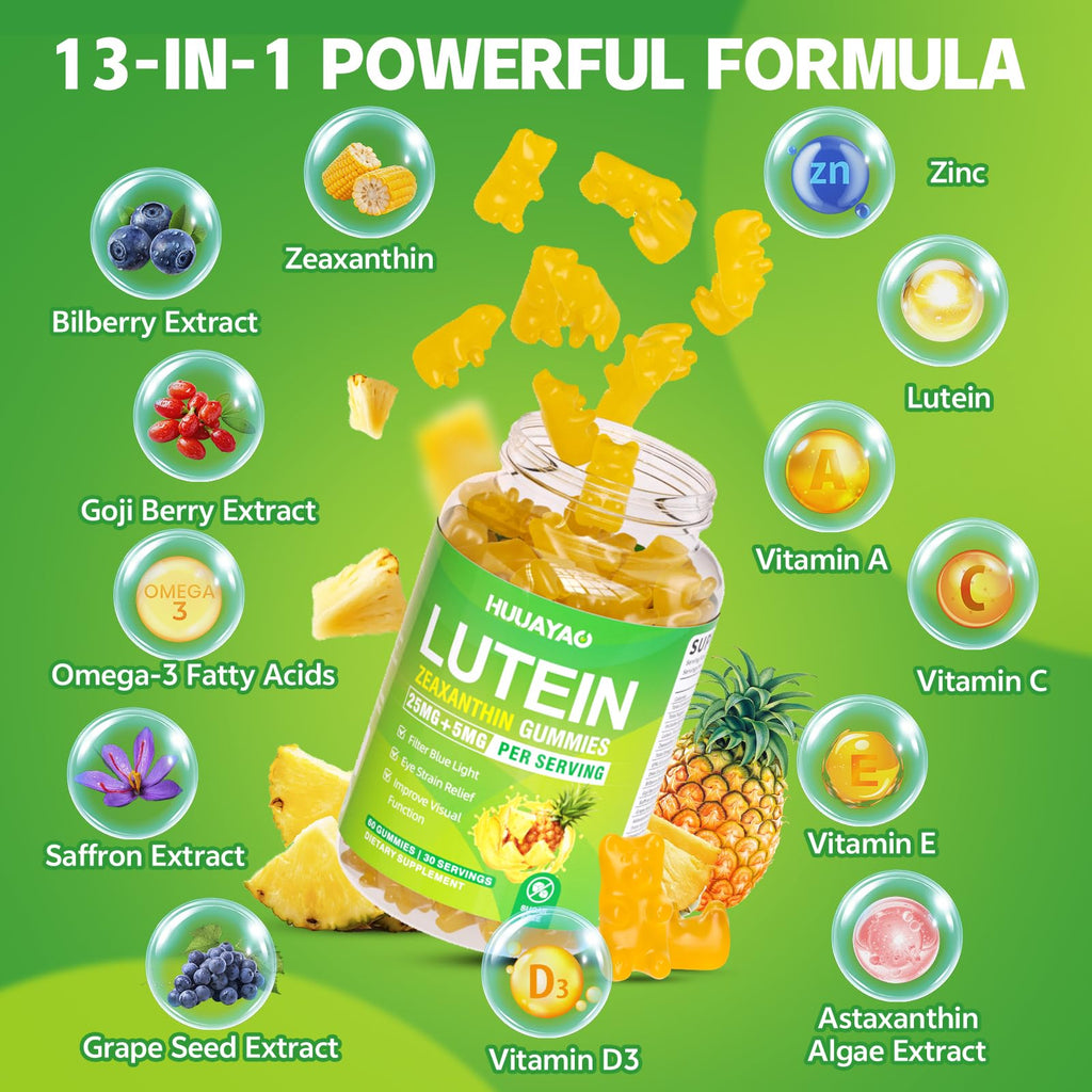 120 count lutein gummies for daily use