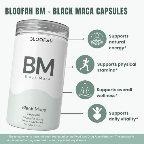 120 count maca capsules for health