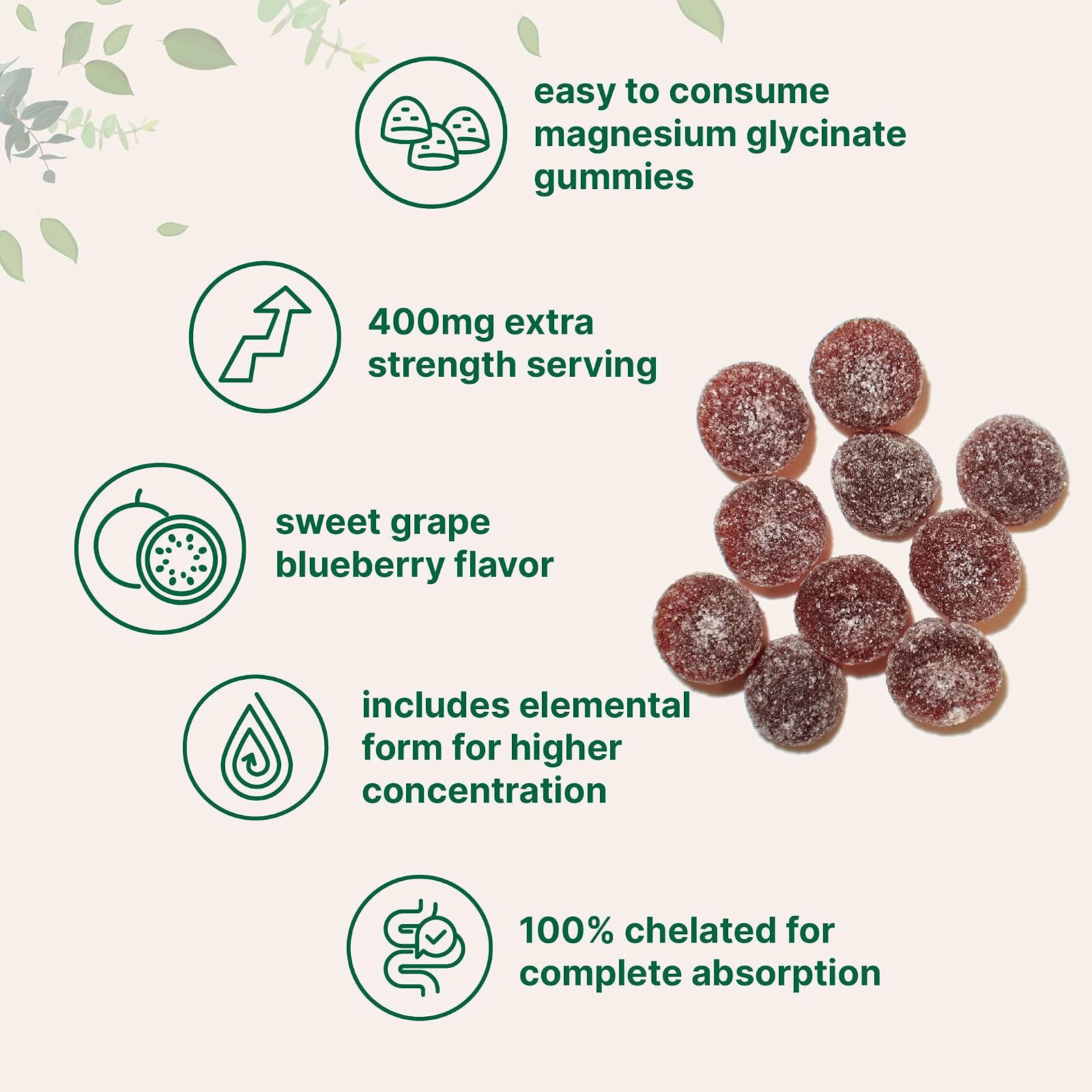 120 count magnesium bisglycinate gummies