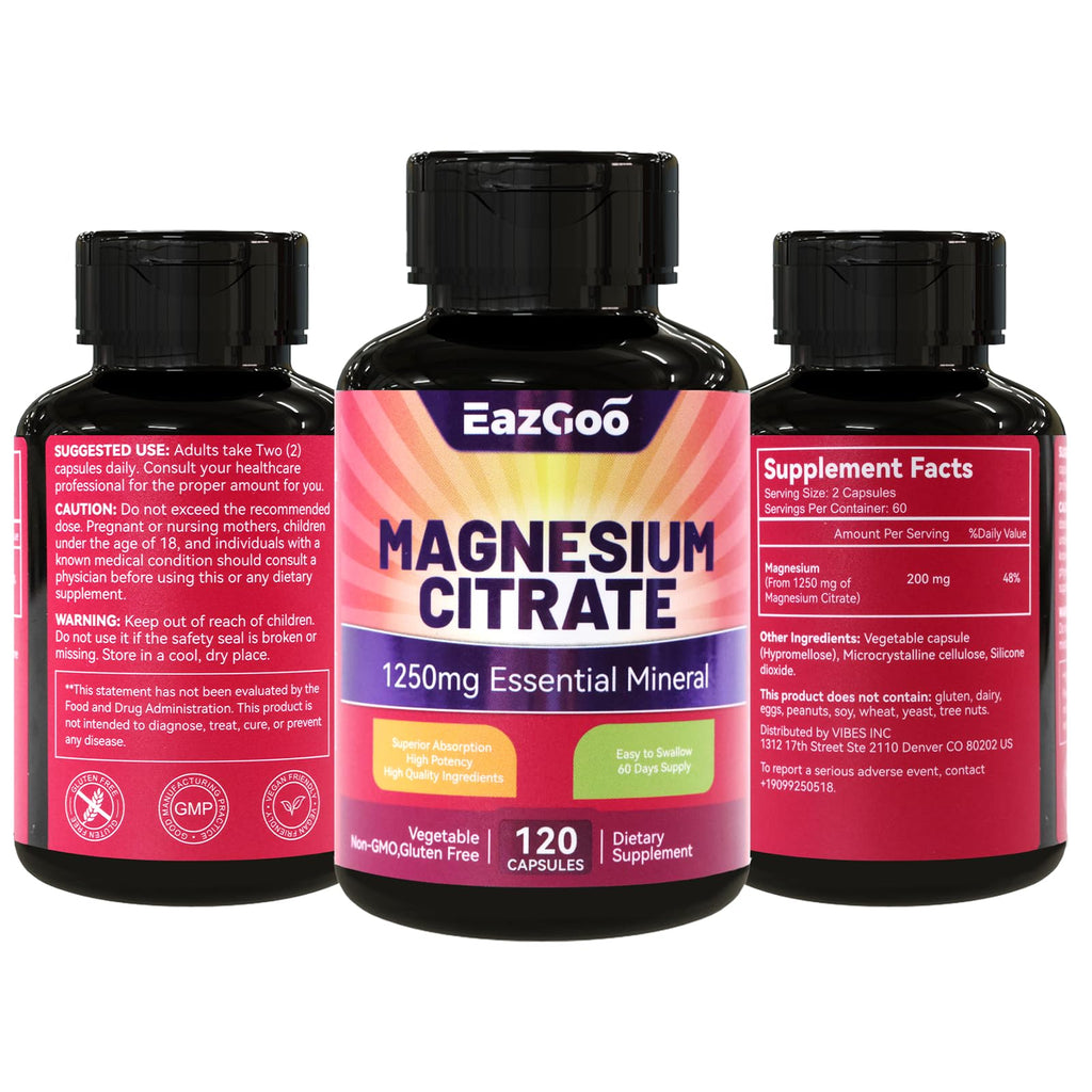 120 count magnesium citrate capsules