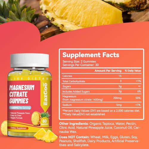 120 count magnesium citrate gummies
