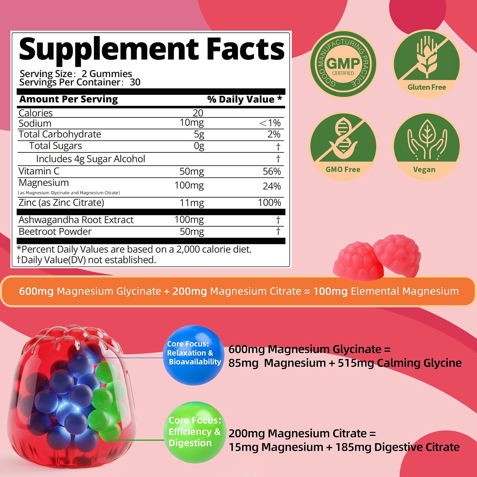120 count magnesium for better sleep