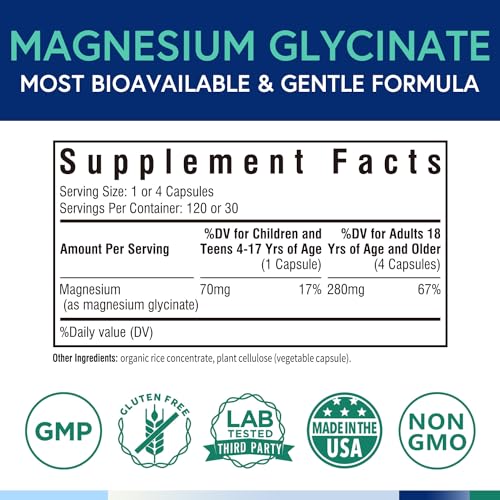 120 count magnesium glycinate capsules