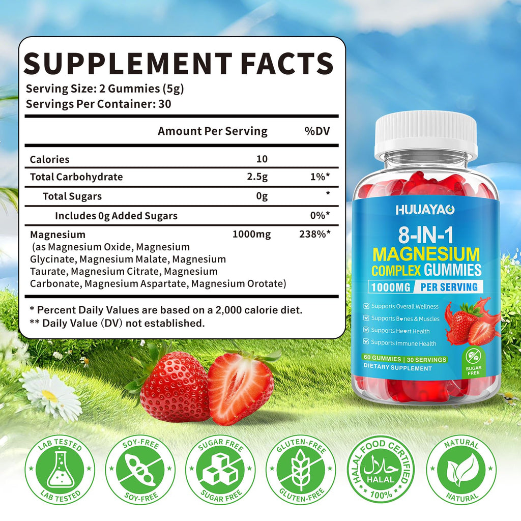 120 count magnesium gummies for better sleep