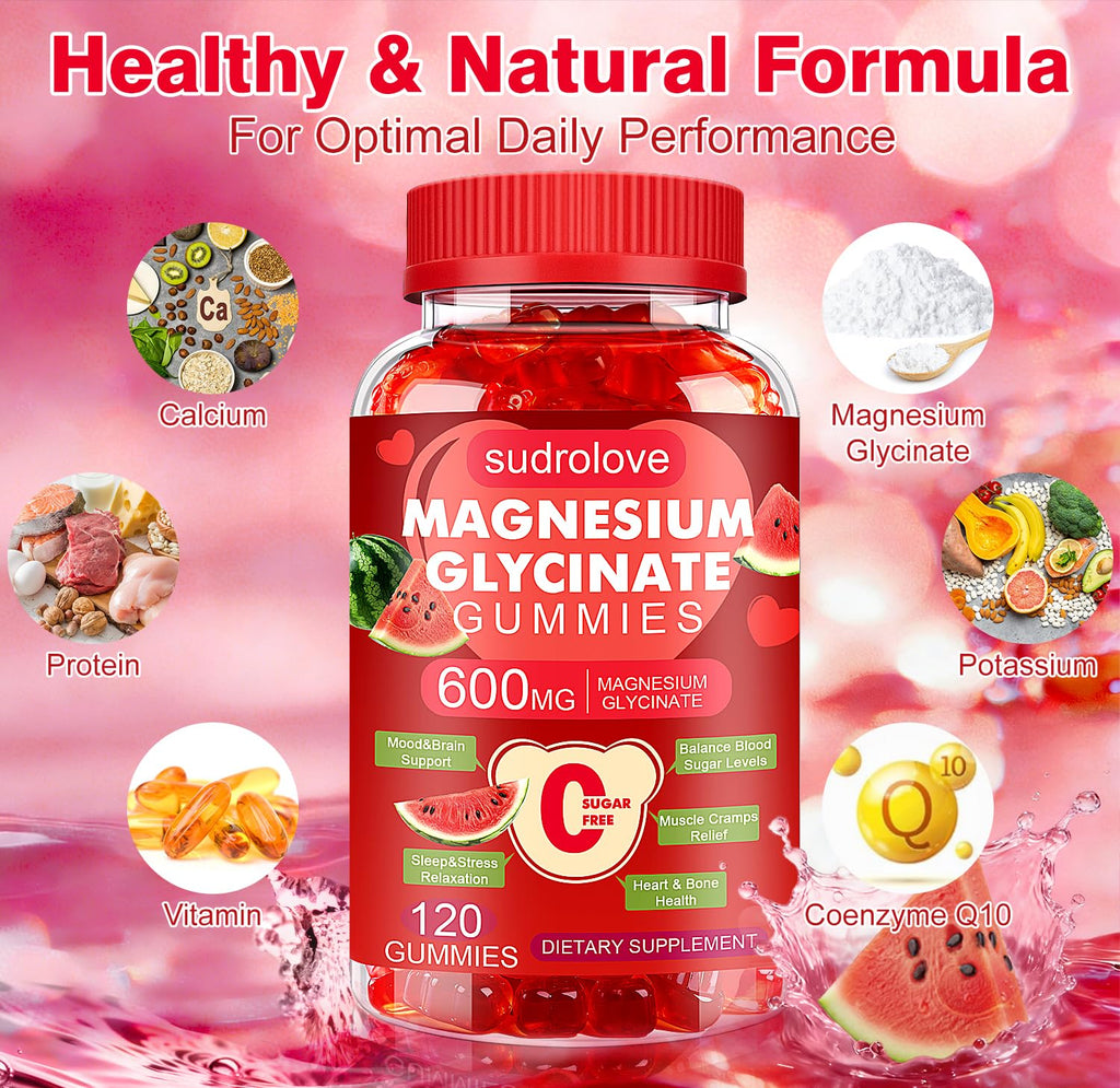 120 count magnesium gummies for muscle support