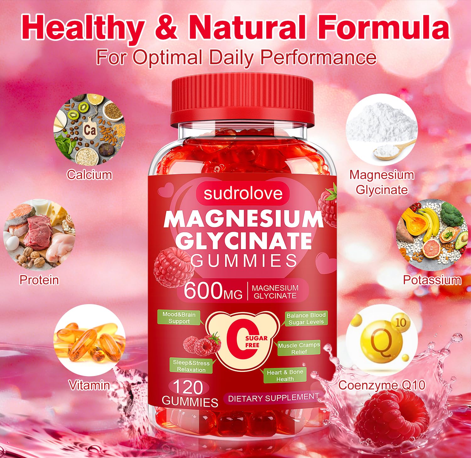 120 count magnesium gummies for sleep support