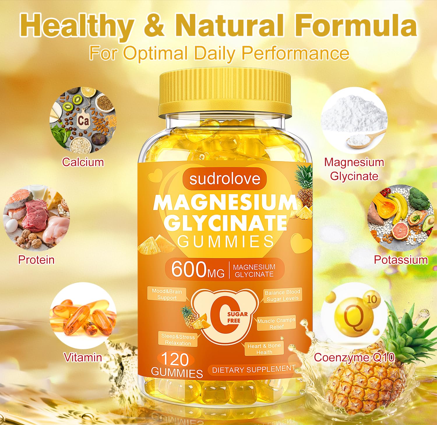 120 count magnesium gummies for sleep support