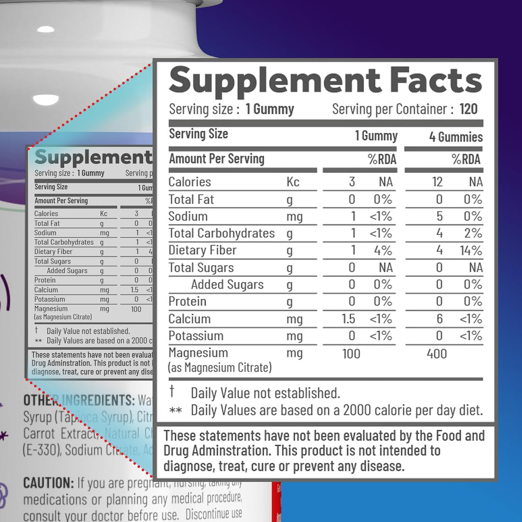 120 count magnesium gummies for sleep