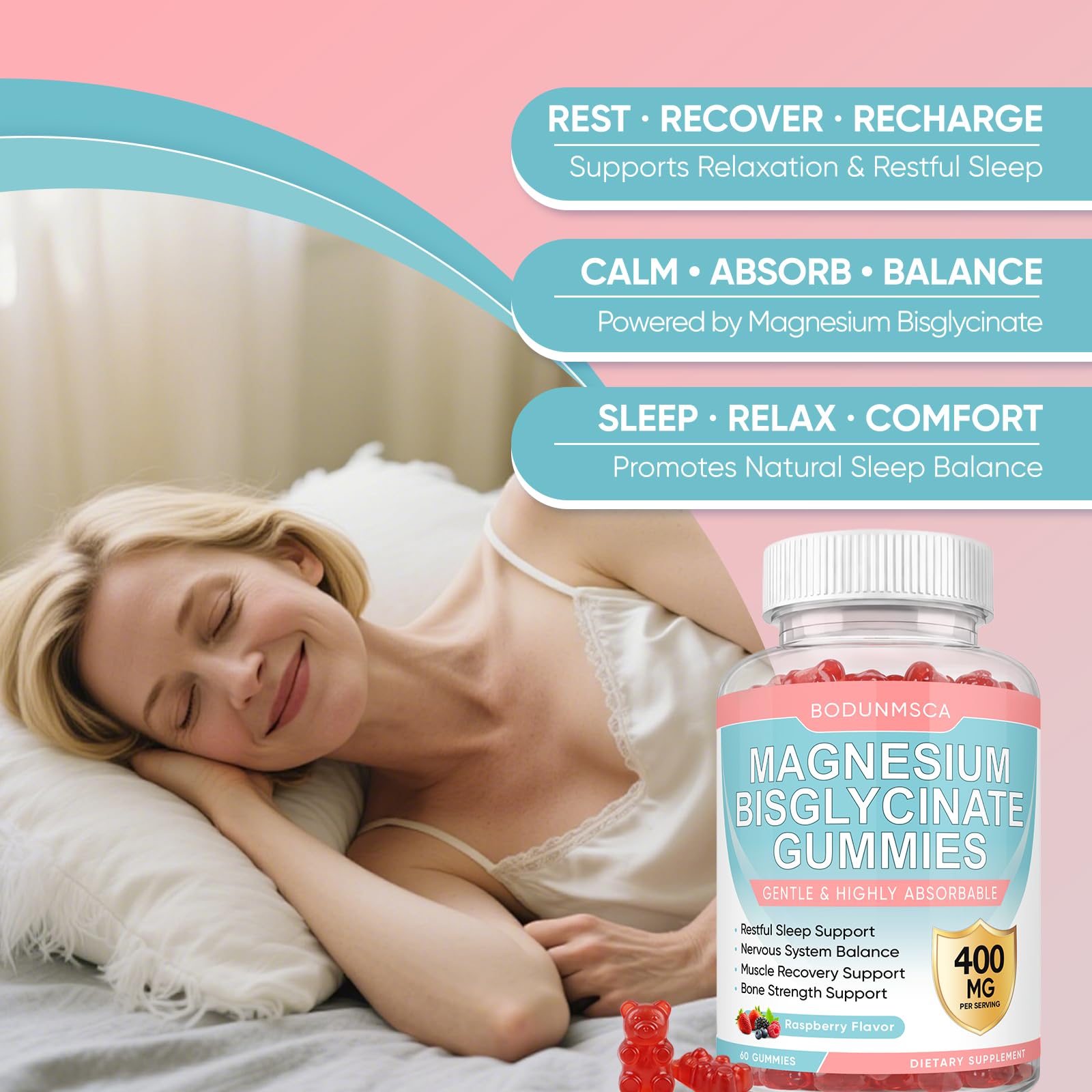 120 count magnesium gummies for stress relief