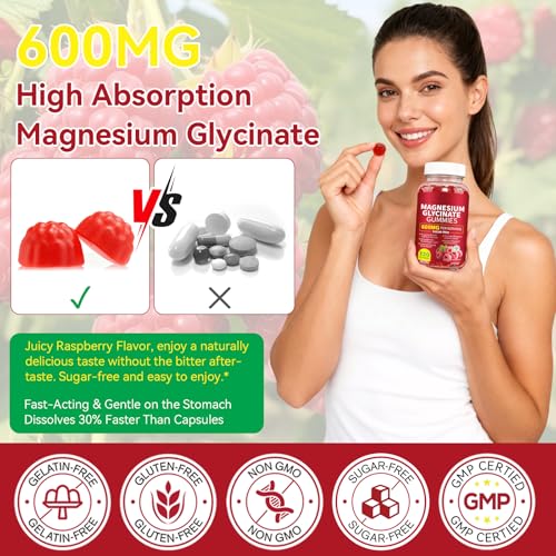 120 count magnesium gummy bottle