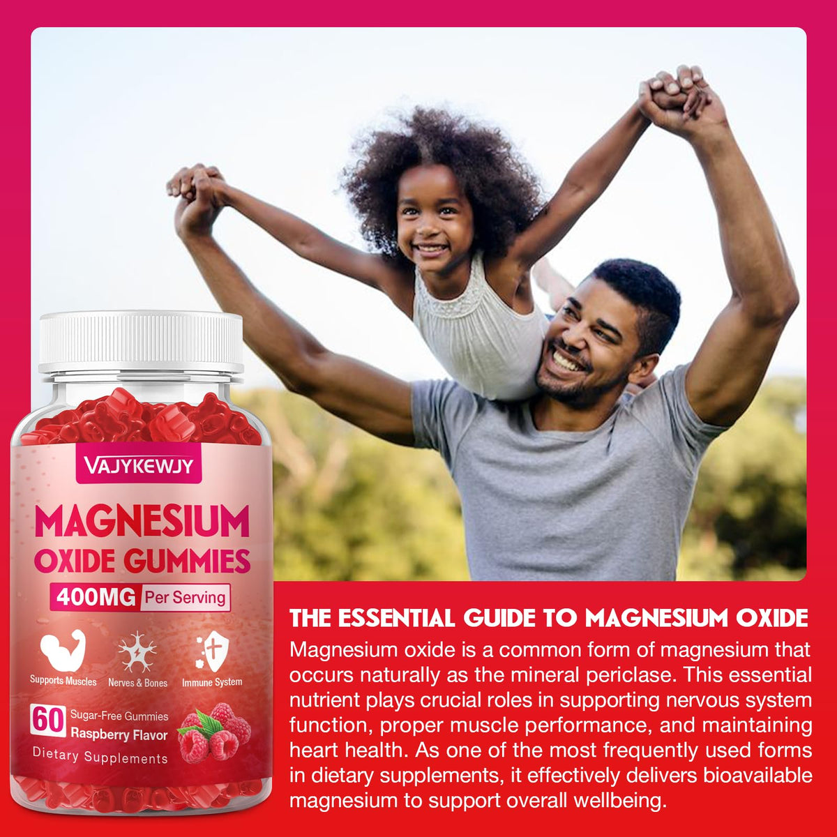120 count magnesium oxide for daily use