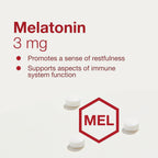 120 count melatonin for restful nights