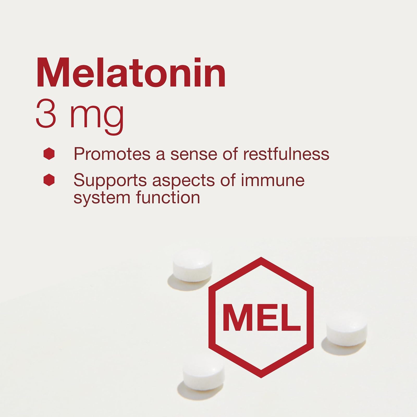 120 count melatonin for restful nights