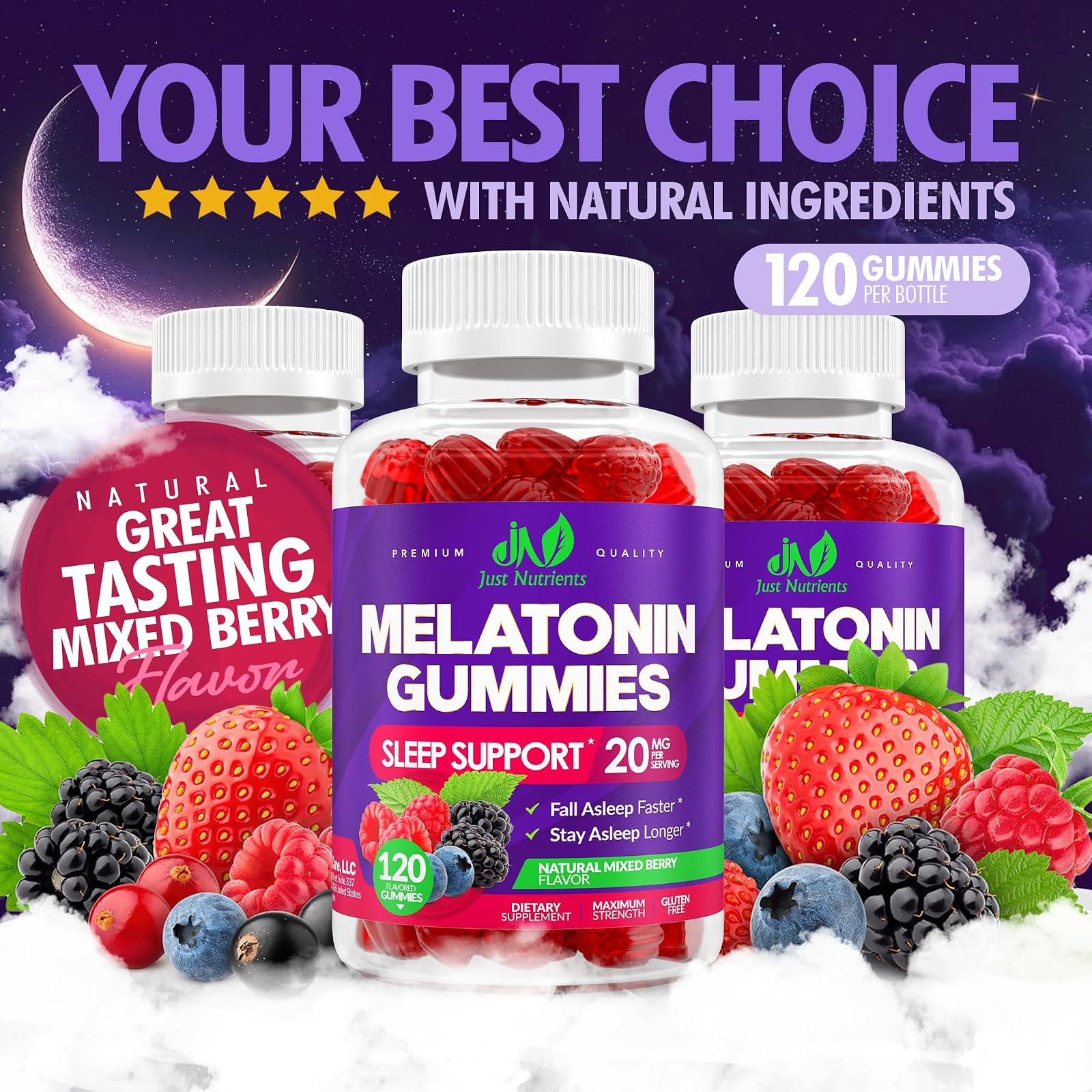 120 count melatonin sleep support