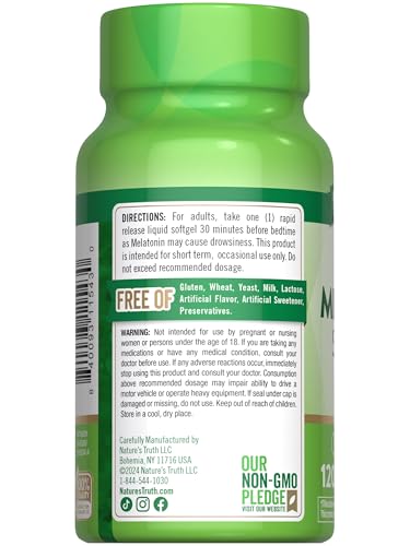 120 count melatonin softgels