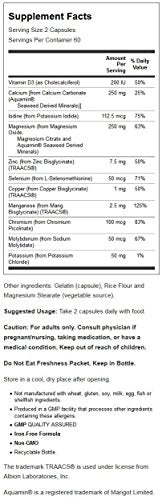 120 count mineral capsules for convenience