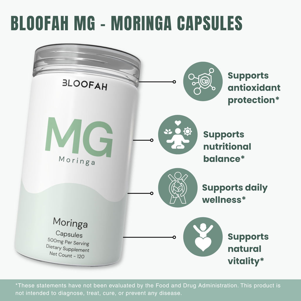 120 count Moringa capsules for health