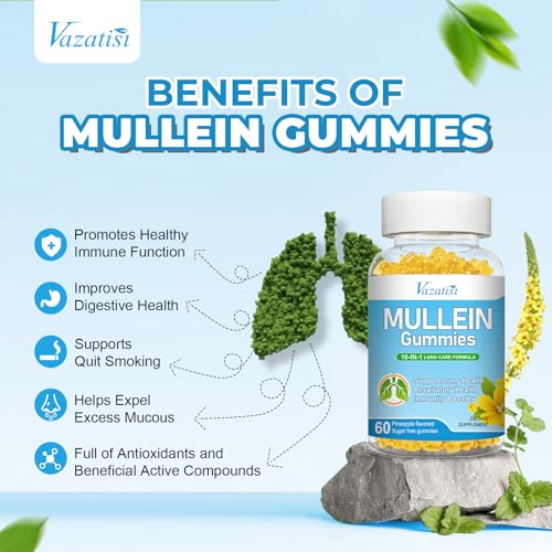 120 count mullein gummies bottle