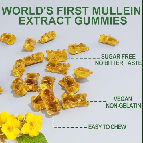 120 count Mullein gummies for long-lasting supply