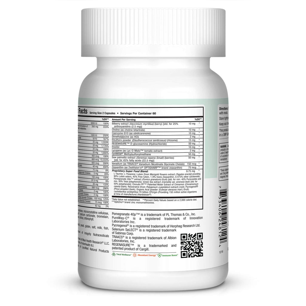 120 count multivitamin for daily health