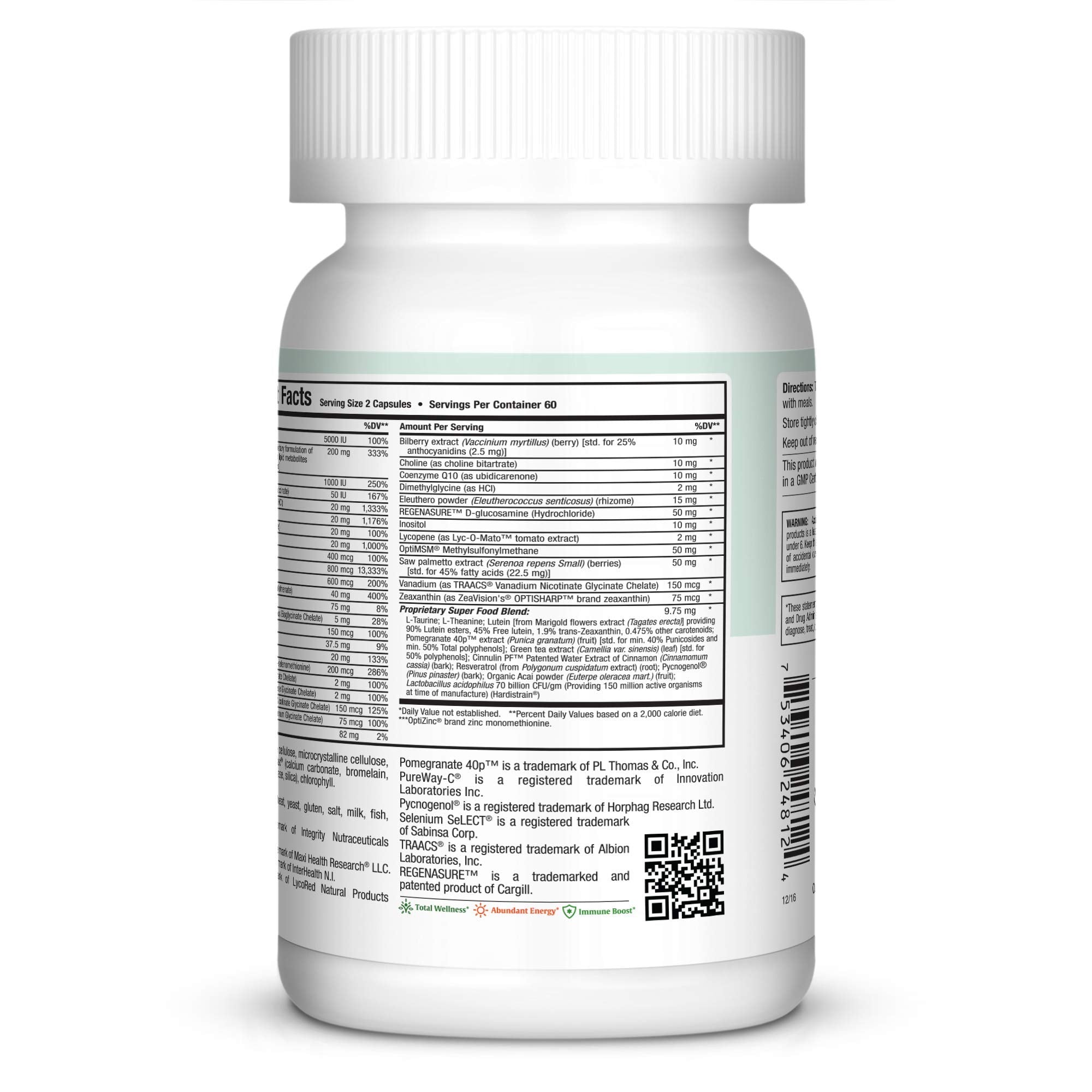 120 count multivitamin for daily health