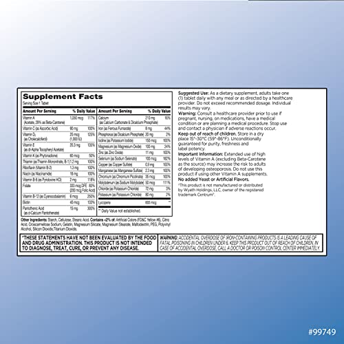 120 count multivitamin for energy