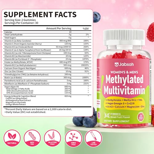 120 count multivitamin gummy supplements
