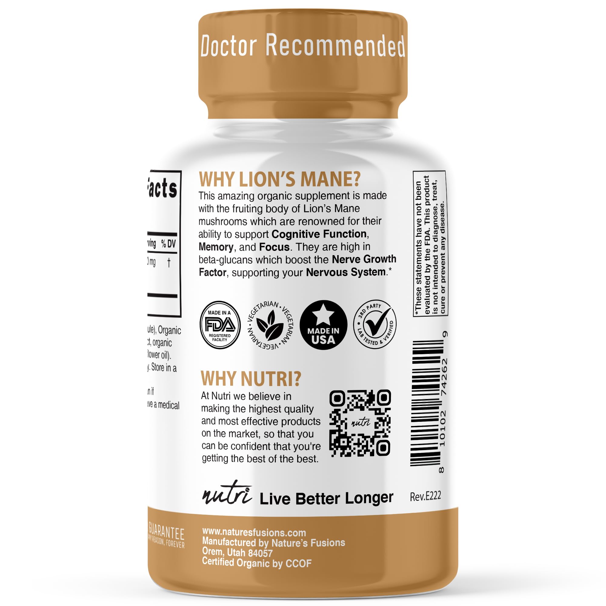 120 count mushroom capsules