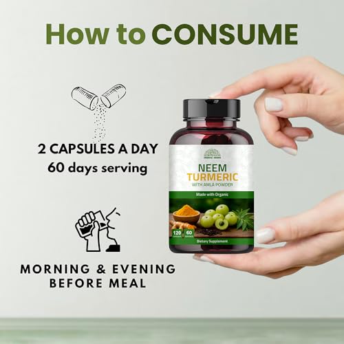 120 count neem supplement capsules