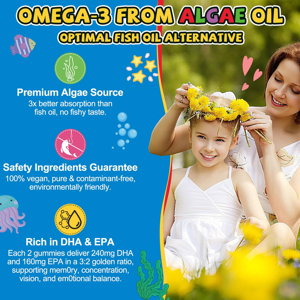 120 count omega-3 gummies for children